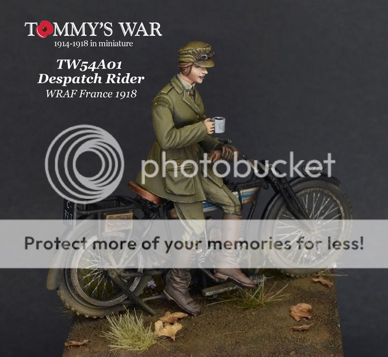 TW54A01 - Despatch Rider, Womens RAF 1918 | planetFigure | Miniatures