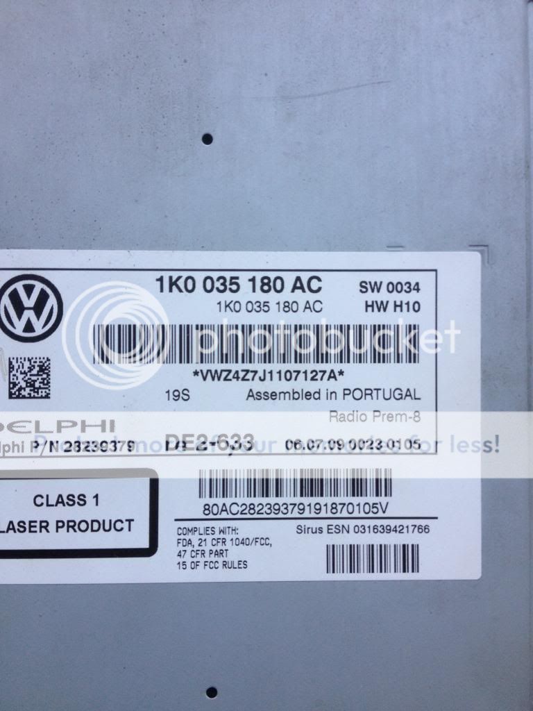 RCD-510 $350 + shipping | VW Vortex - Volkswagen Forum